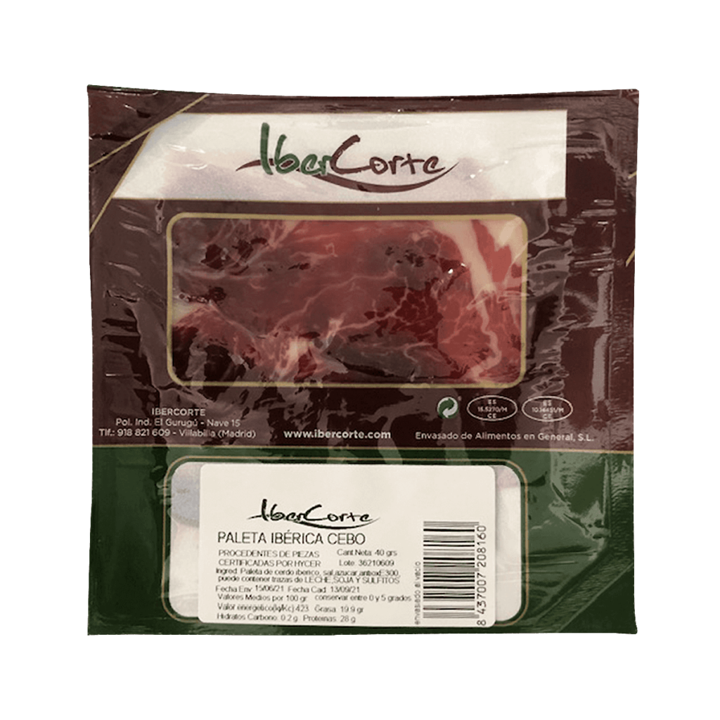 Jamón cocido envasado al vacío en sobres desde 25 a 80 gramos - Ibercorte